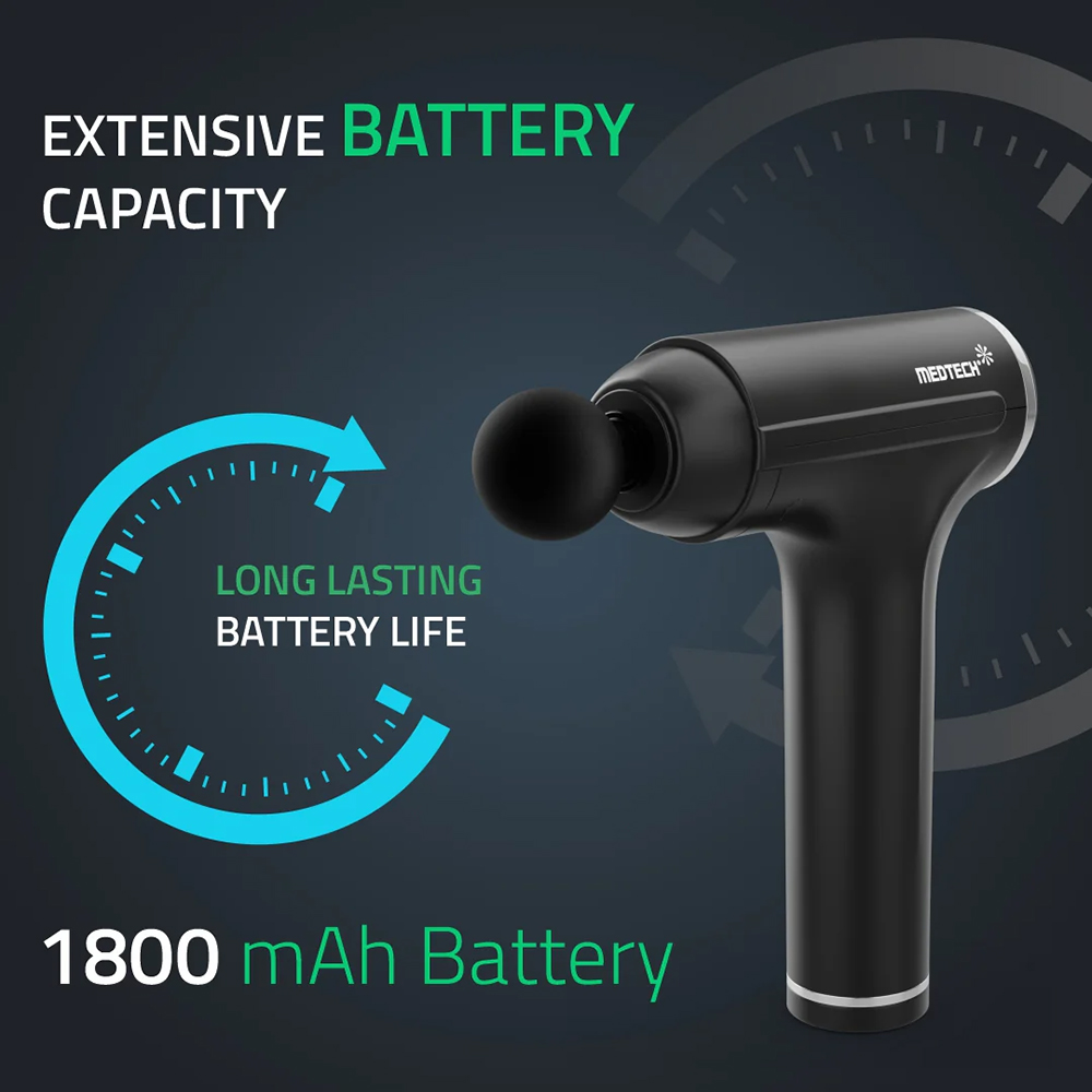 Cordless Gun Massager | Rechargeable Massage Gun by Medtech Life