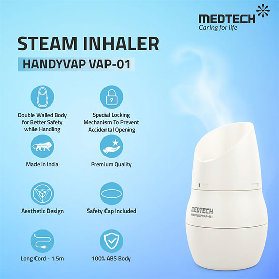 Steam Inhaler for Cold, Cough, Sinus and Bronchitis | Buy Steam ...